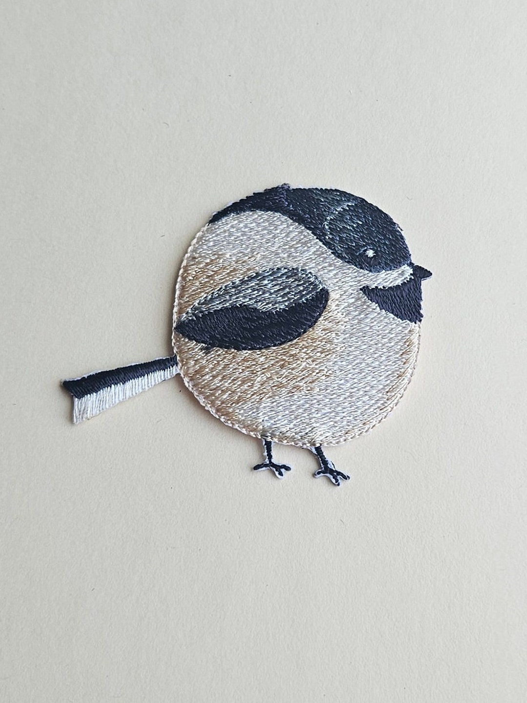 Chubby Chickadee - Iron on Patch - Embroidered Patch - Applique - Etsy