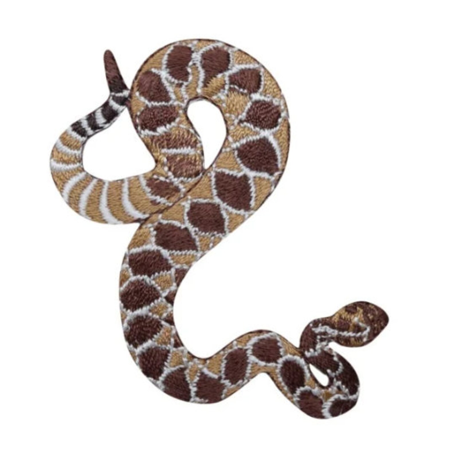 Diamondback Rattlesnake Patch Western Diamondback Iron-on Applique - Etsy