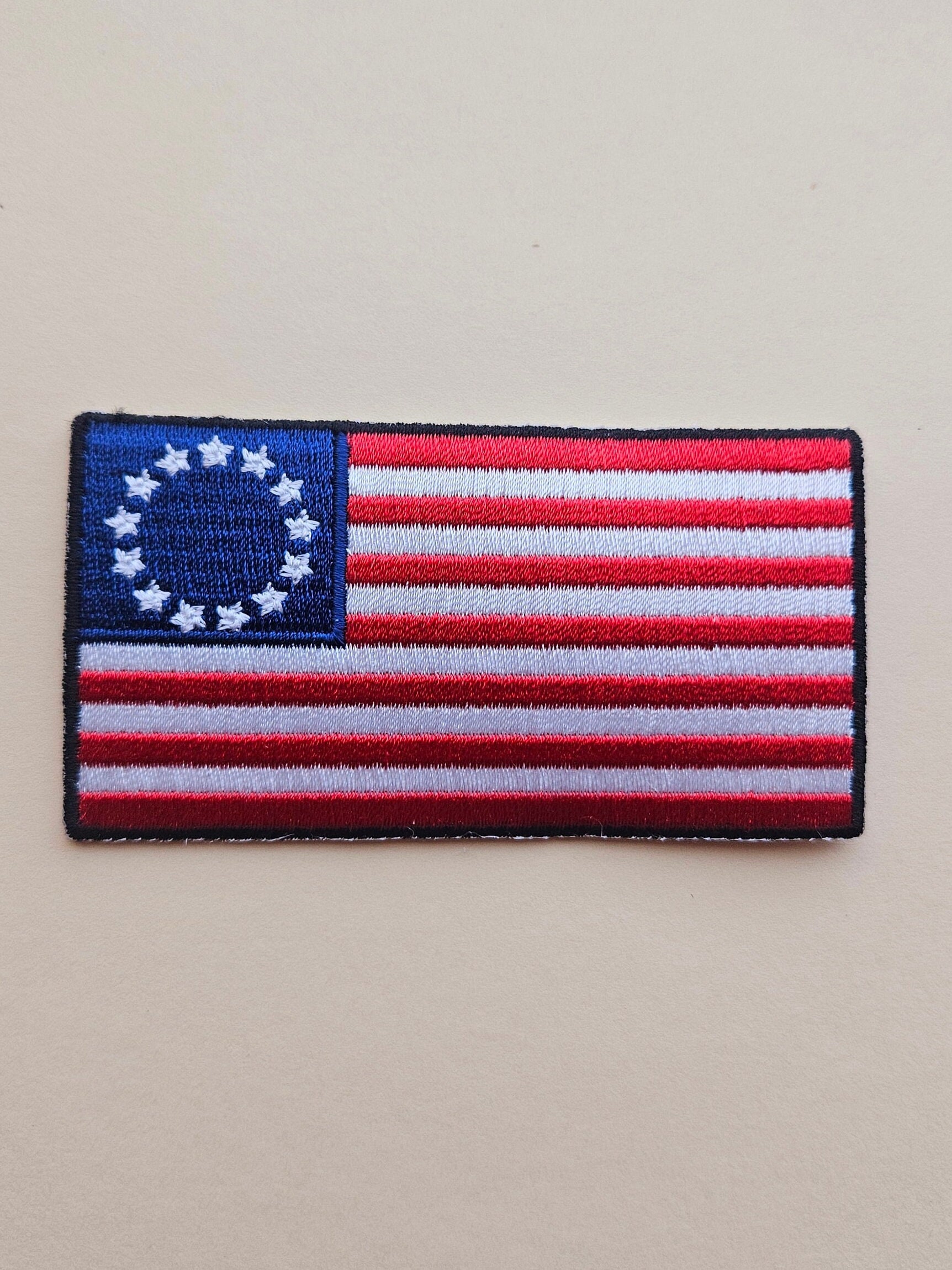 Betsy Ross American Flag Patch - Iron on Patch - 3.5x1.8 Inch - Etsy