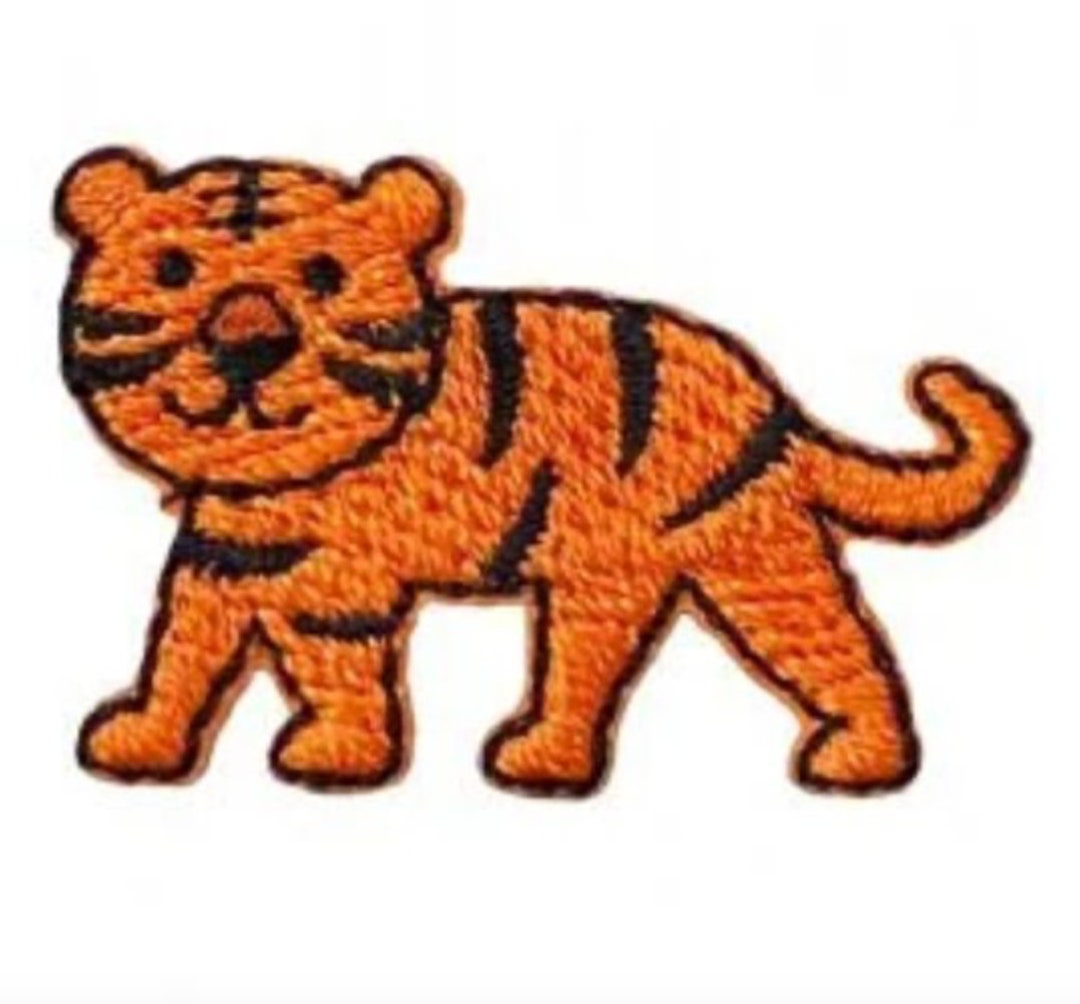 Zoo Animal Patch - Wolf - Tiger - Zebra - Set of 3 - Kids Patches ...