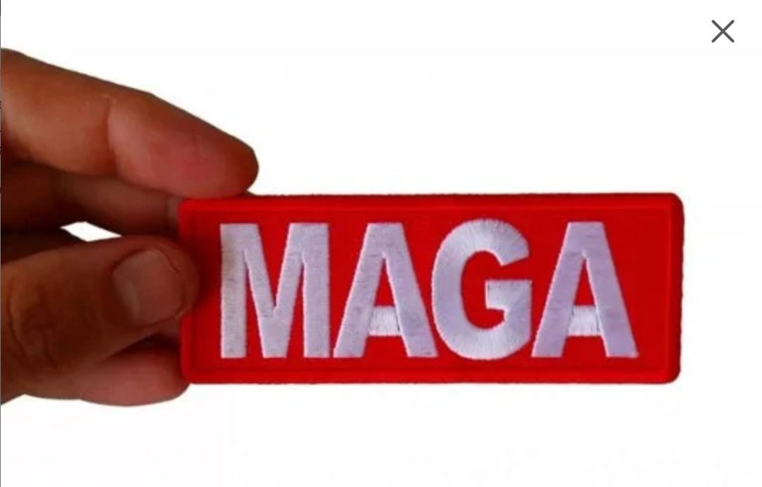 MAGA Patch Iron on Patch Applique Biker Patch - Etsy
