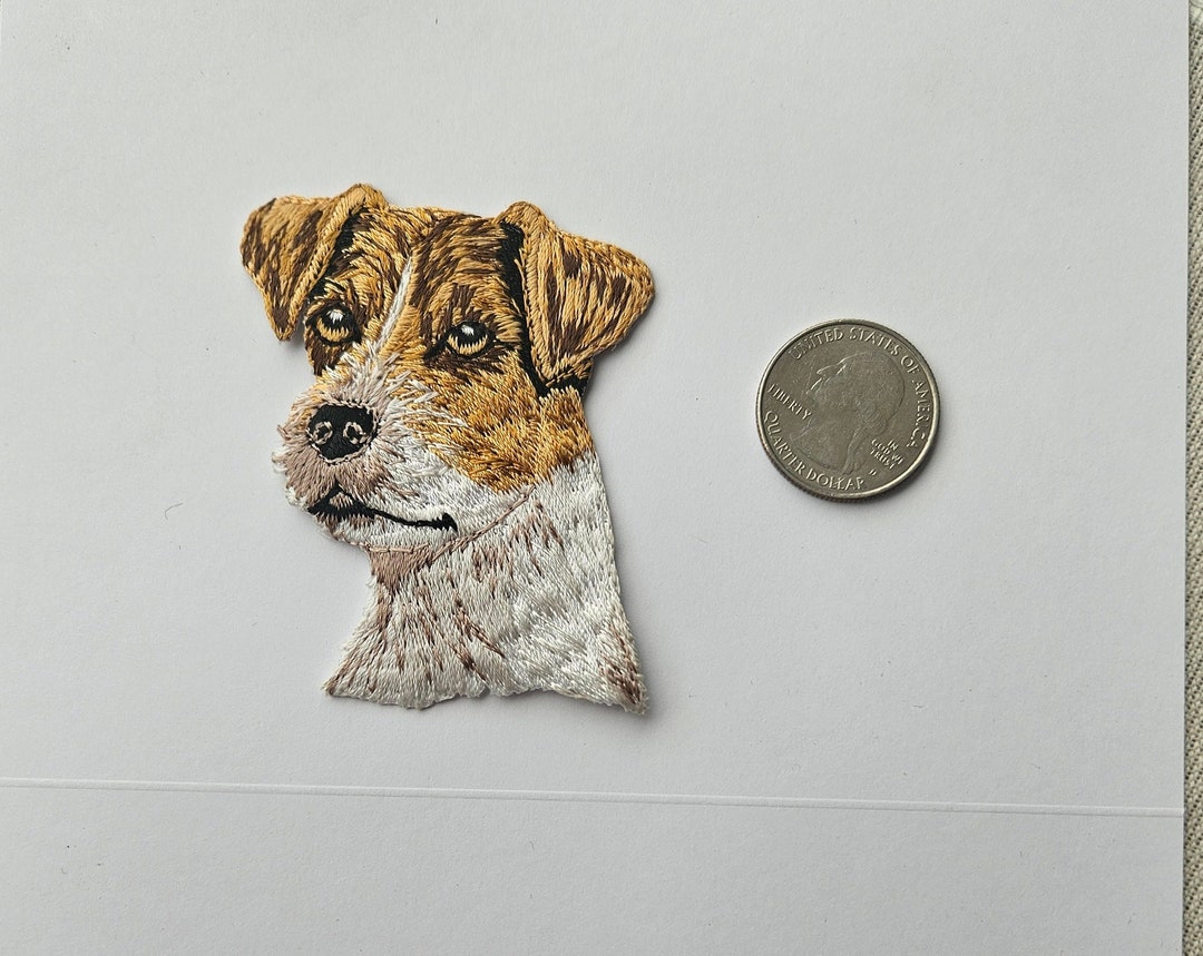 Jack Russel Terrier Dog Patch- Iron on Patch - Embroidered Patch ...