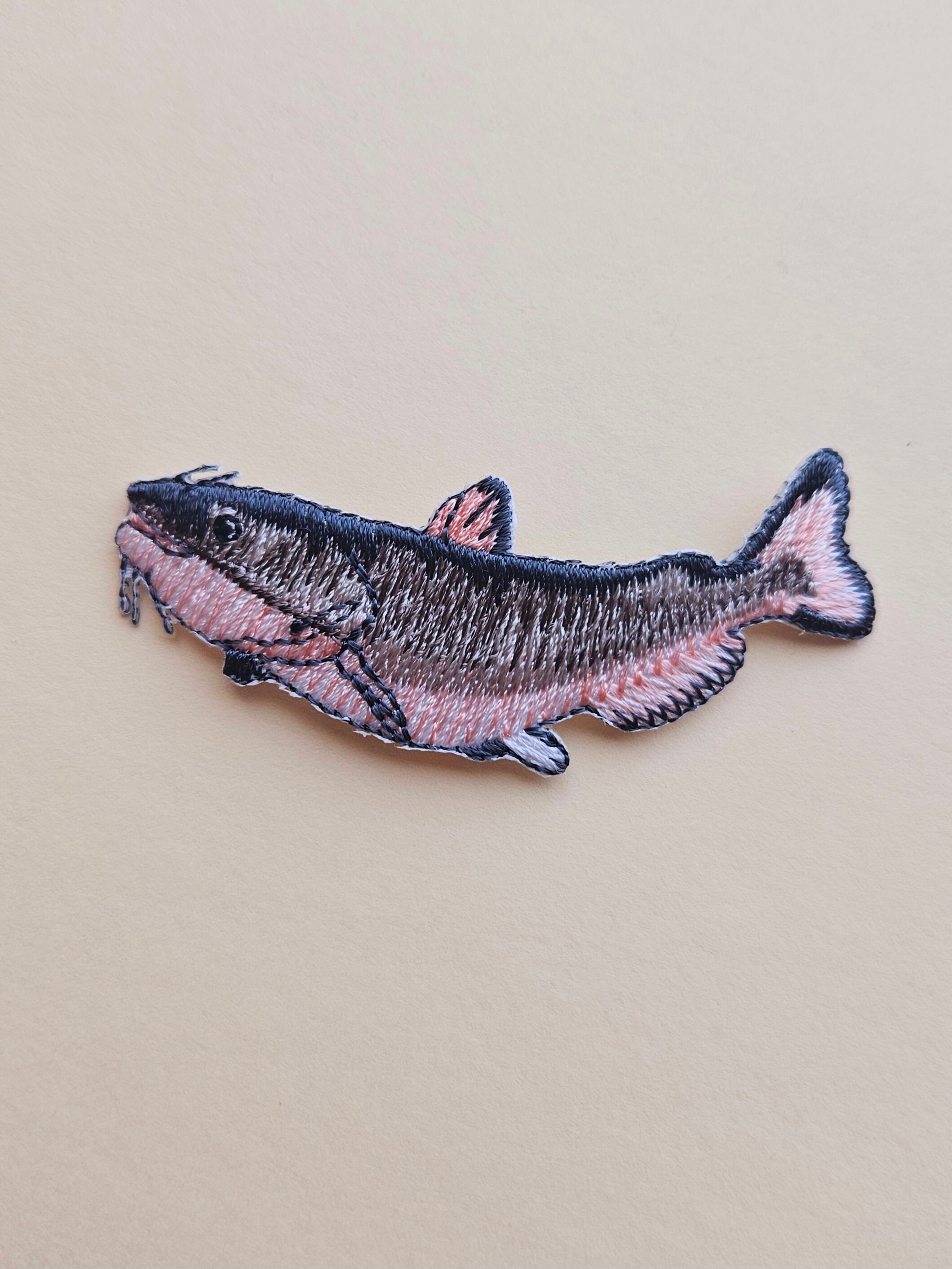 Catfish Applique- Iron on Patch - Embroidered Patch - Etsy