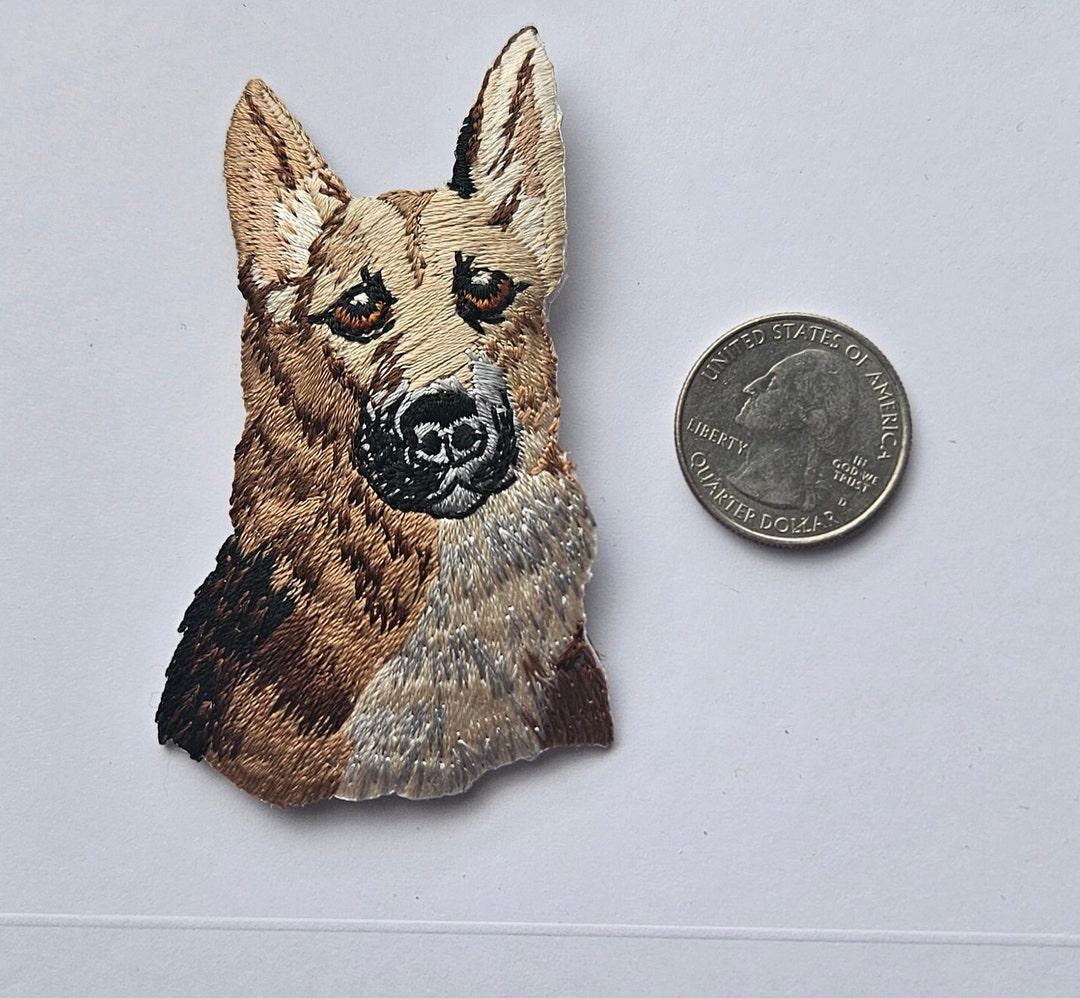 German Shepherd Patch - Iron on Patch - Applique - Embroidered Patch - Etsy