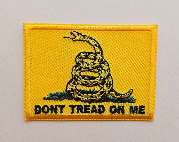 Gadsden Flag Patch - Don't Tread on Me - Iron on Patch - Embroidered Patch - Applique - Etsy