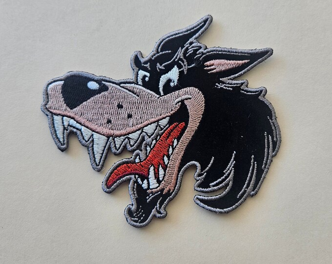 Cartoon Wolf Patch - Iron on Patch - Embroidered Patch - Applique - - Etsy