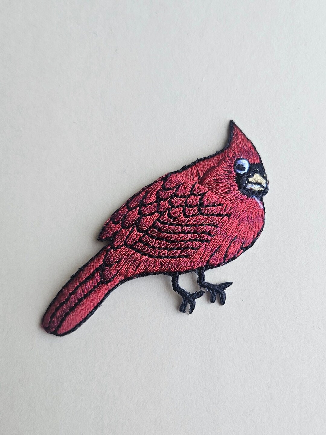 Cardinal Iron on Patch -male and Female - Iron on Patch - Embroidered ...