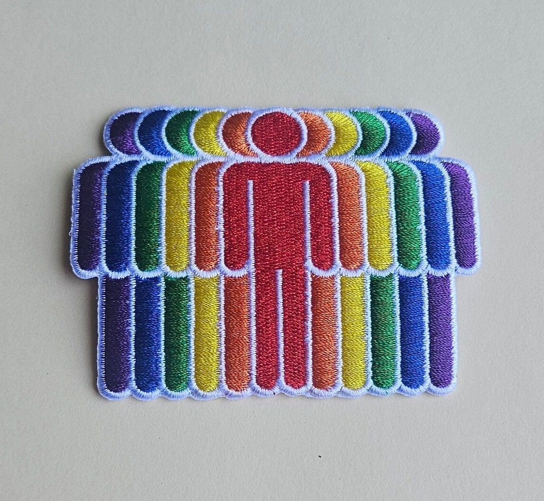 LGBTQ People United 3.5"x2.7" Patch - Iron on Patch - Embroidered Patch ...