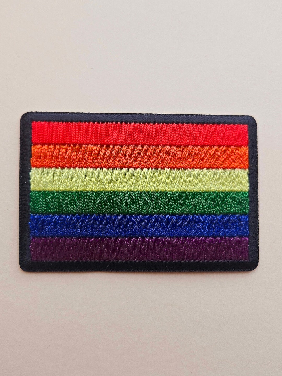Rainbow Flag LGBTQ Iron on Novelty Patch - Iron on Patch - Embroidered ...