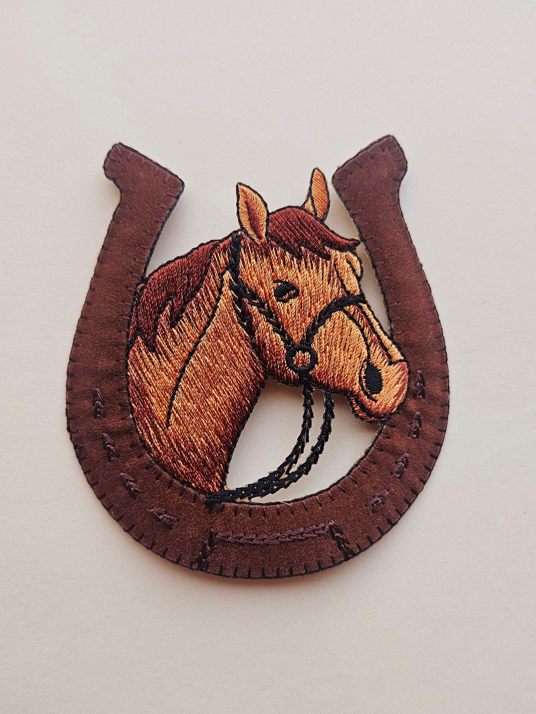 Horse Patch - Horseshoe Patch - Iron-on - Applique- Embroidered - Etsy