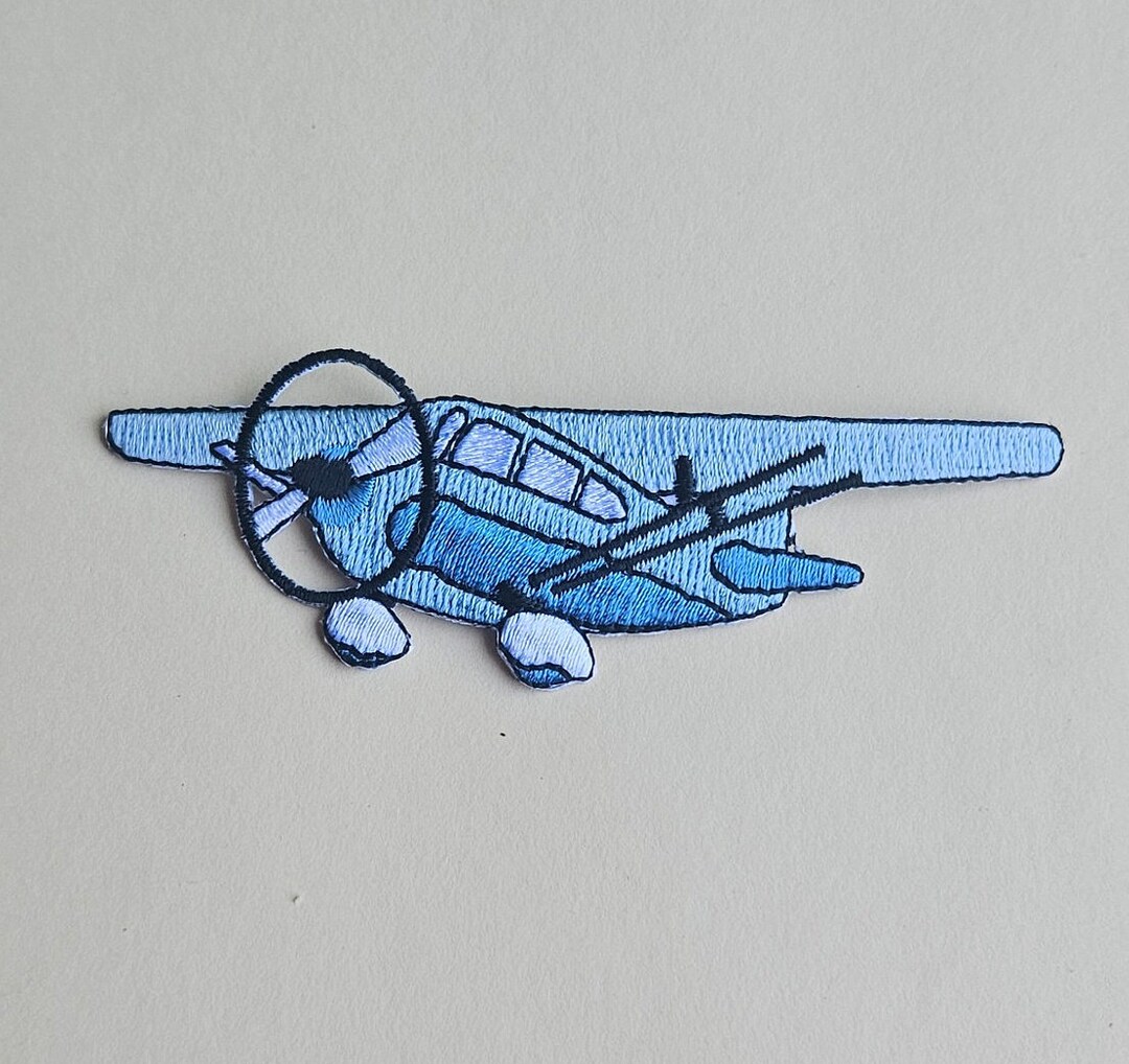Airplane Cessna - Iron on Patch - Embroidered Patch - Applique - Etsy