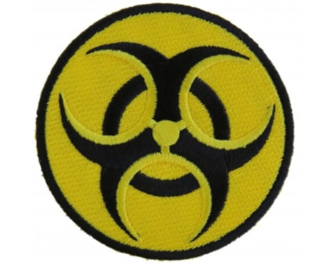 Bio Hazard Novelty Patch -iron on Patch - Embroidered Patch - Applique - Etsy