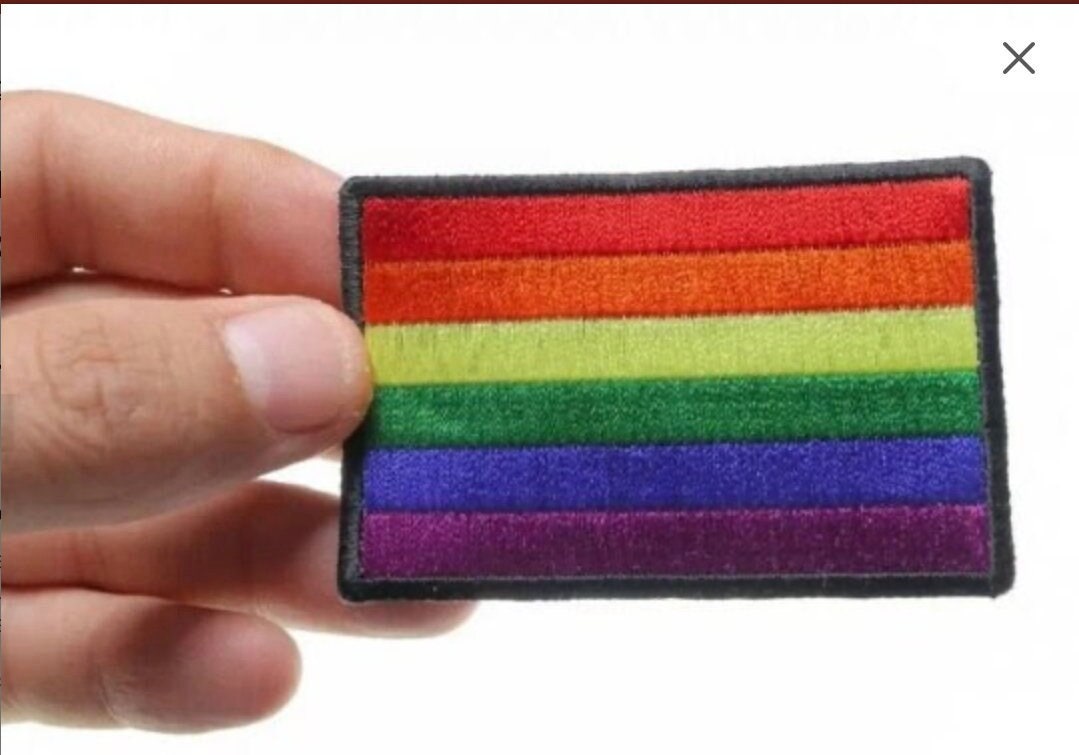 Rainbow Flag LGBTQ Iron on Novelty Patch Iron on Patch - Etsy