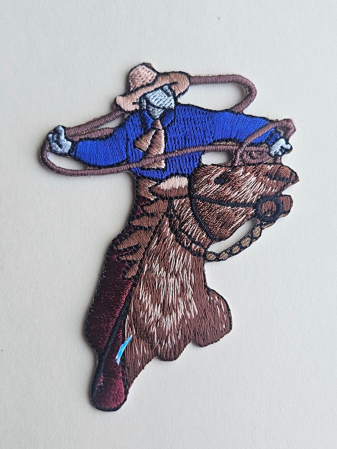 Rodeo Cowboy Patch - Iron on Patch - Embroidered Patch - Appliquet ...