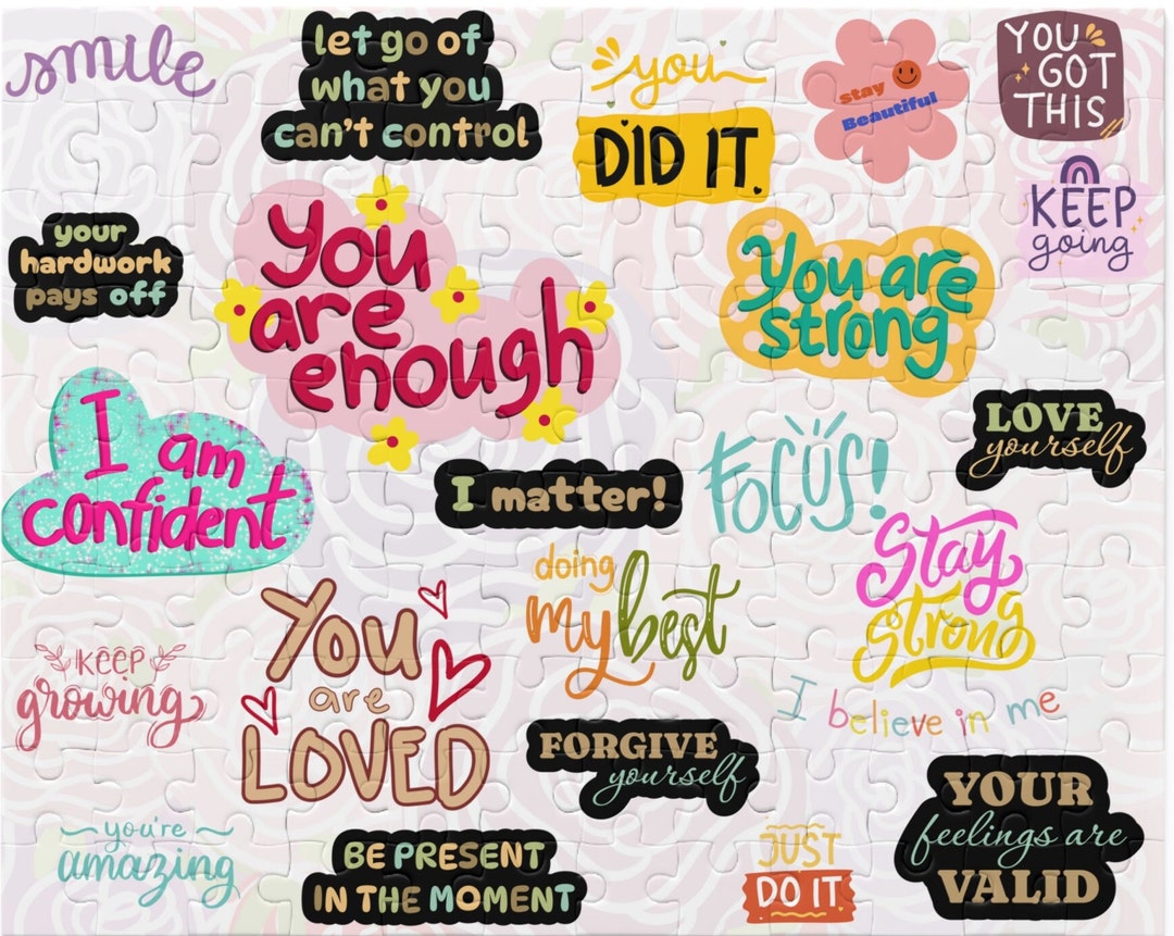 120 Piece Affirmation Jigsaw Puzzle, Inspirational Jigsaw Puzzle for ...