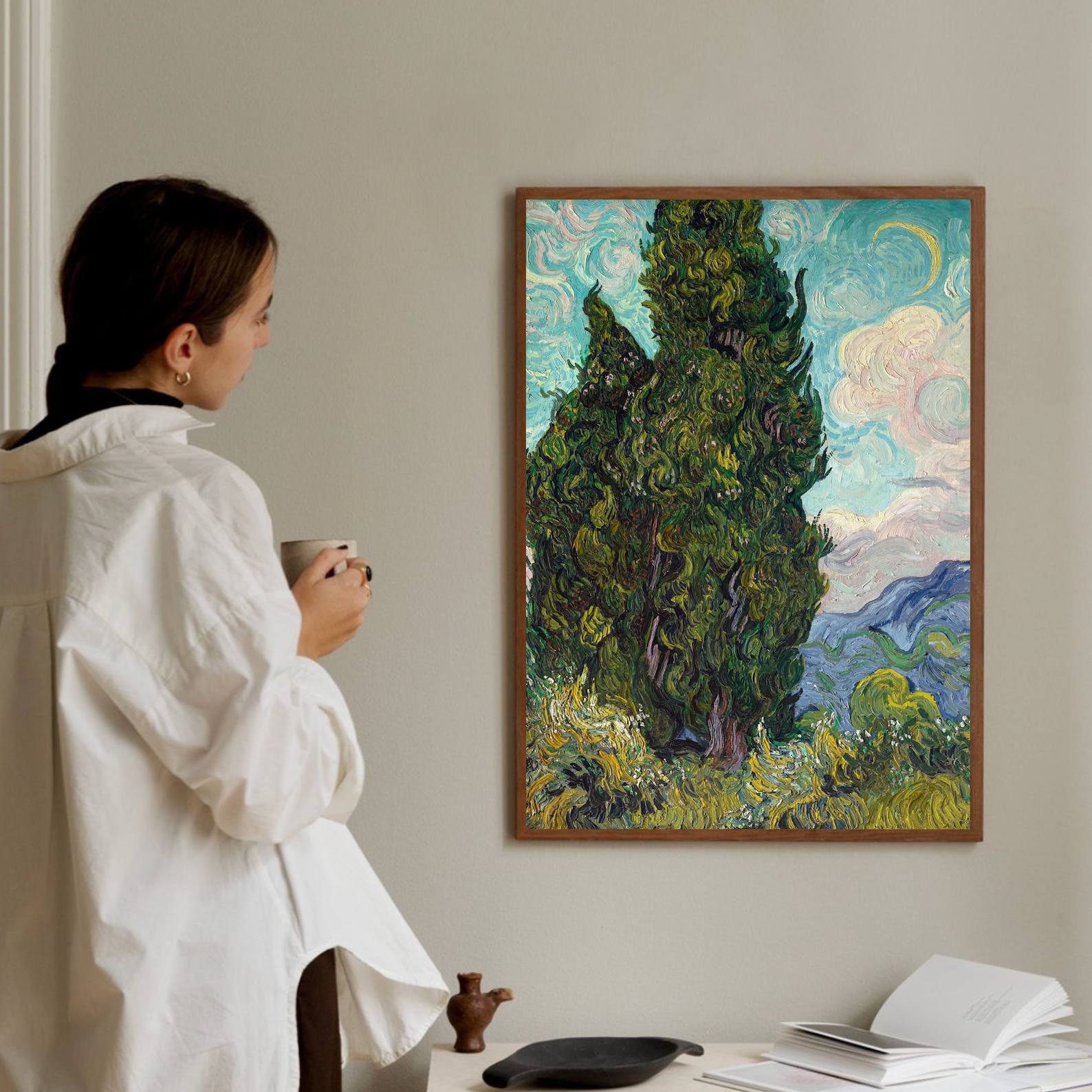 Cypresses Van Gogh Print - Iconic Masterpiece Reproduction -vincent Van ...