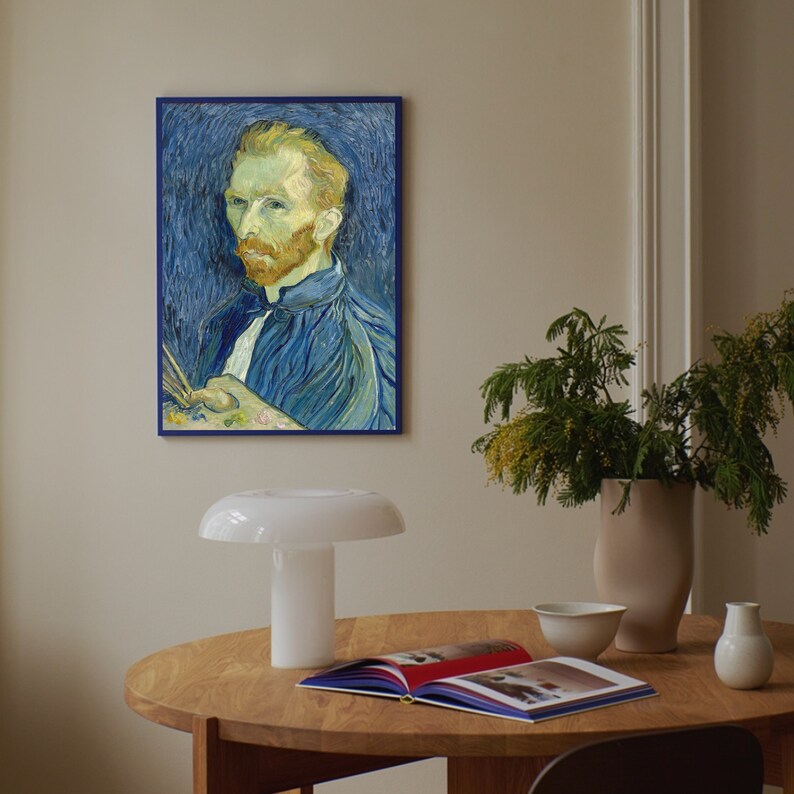 Self Portrait (1889) Van Gogh Print -masterpiece Reproduction -vincent ...