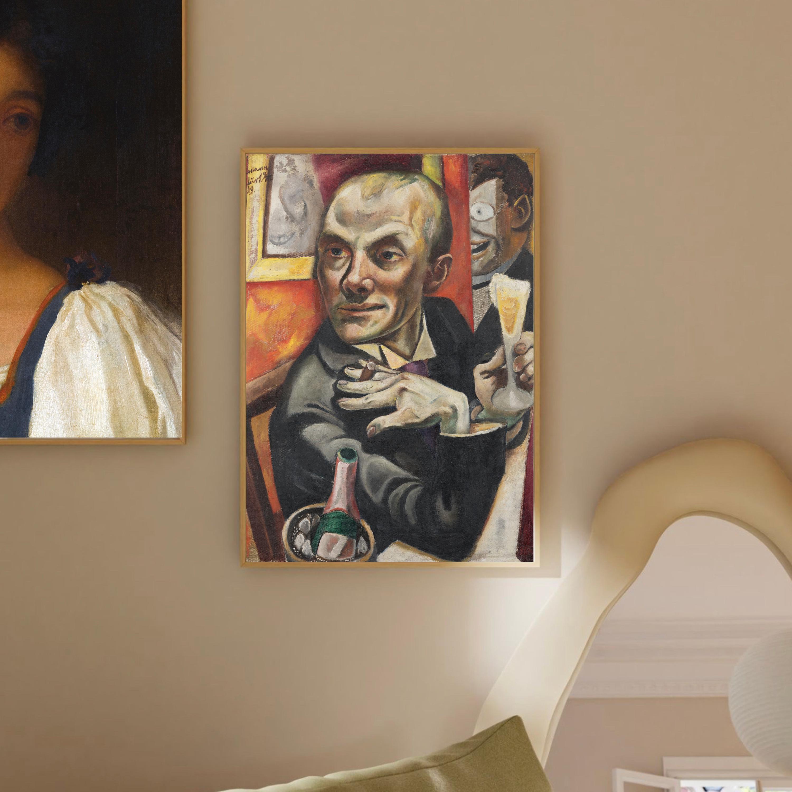Self-portrait Max Beckmann Art Print -bold German Expressionist ...