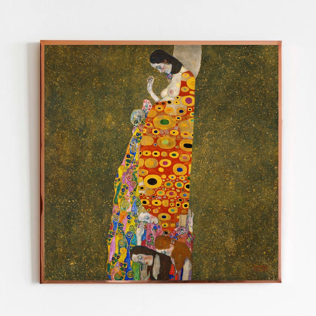 Hope, II (1907 - 1908) Gustav Klimt Art Print – Luxurious Symbolist ...