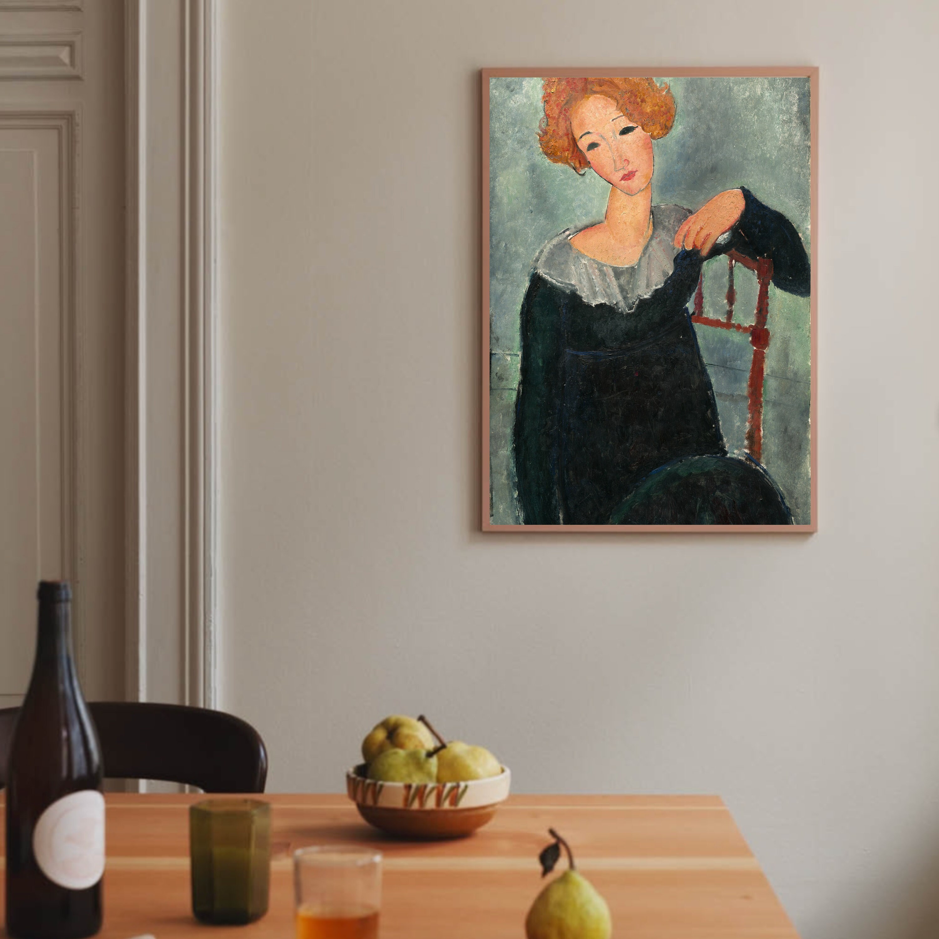 Woman With Red Hair by Amedeo Modigliani Print, Timeless Elegance Wall ...