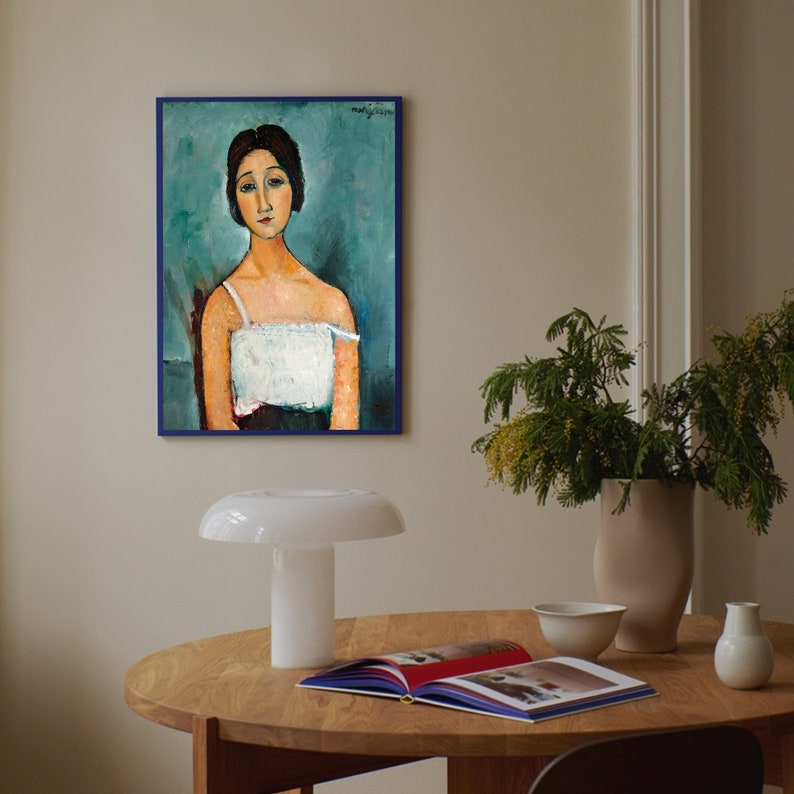Christina by Amedeo Modigliani Print, Timeless Elegance Wall Decor ...