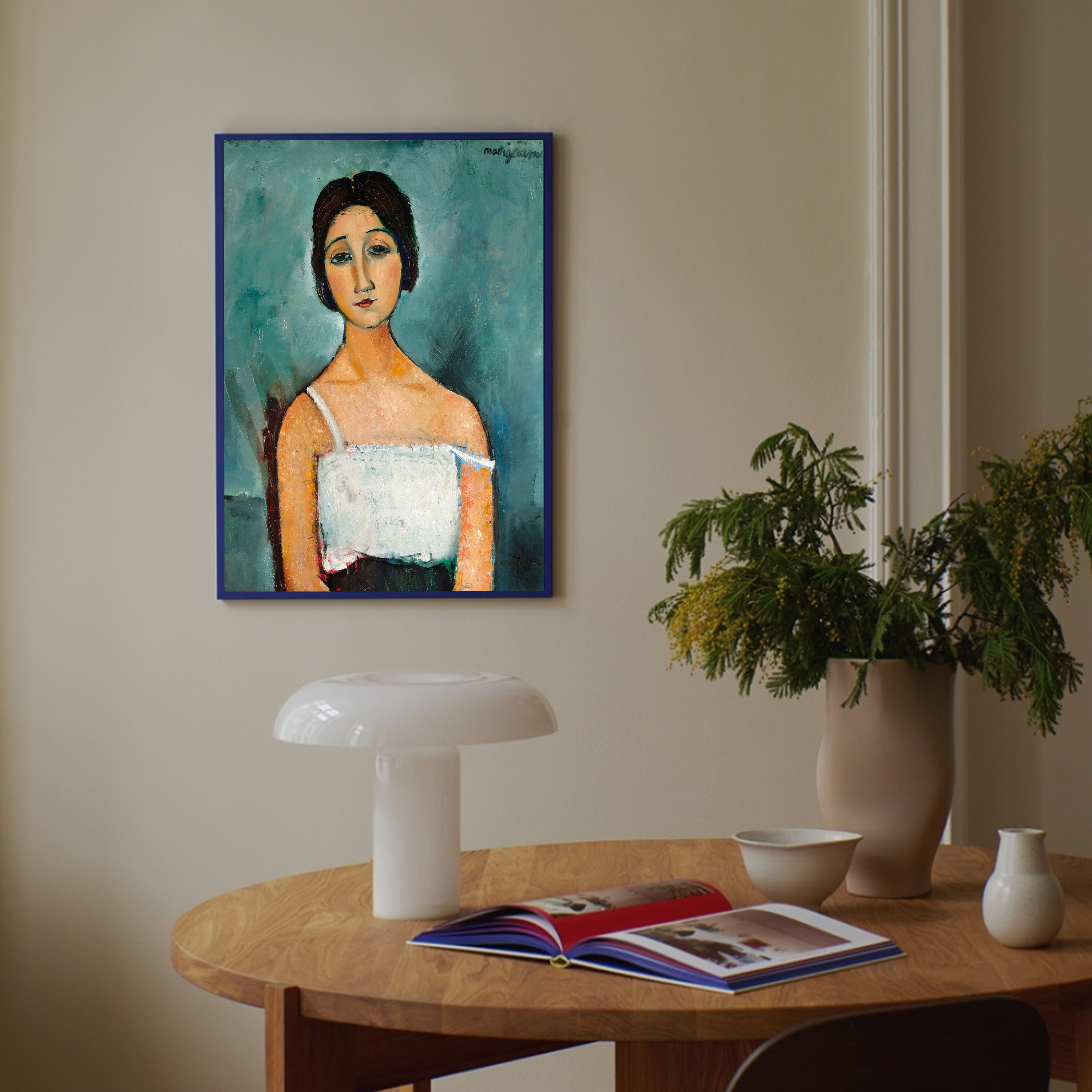 Christina by Amedeo Modigliani Print, Timeless Elegance Wall Decor ...