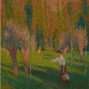 Henri Martin Le Moissonneur Print - French Impressionist Landscape Art ...