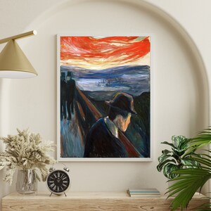 Edvard Munch's Despair, Edvard Munch Print, Classic Art Print, 19th ...