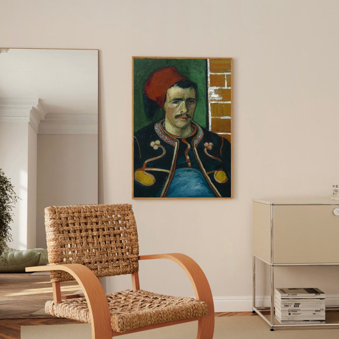 The Zouave Van Gogh Print -iconic Masterpiece Reproduction -vincent Van ...