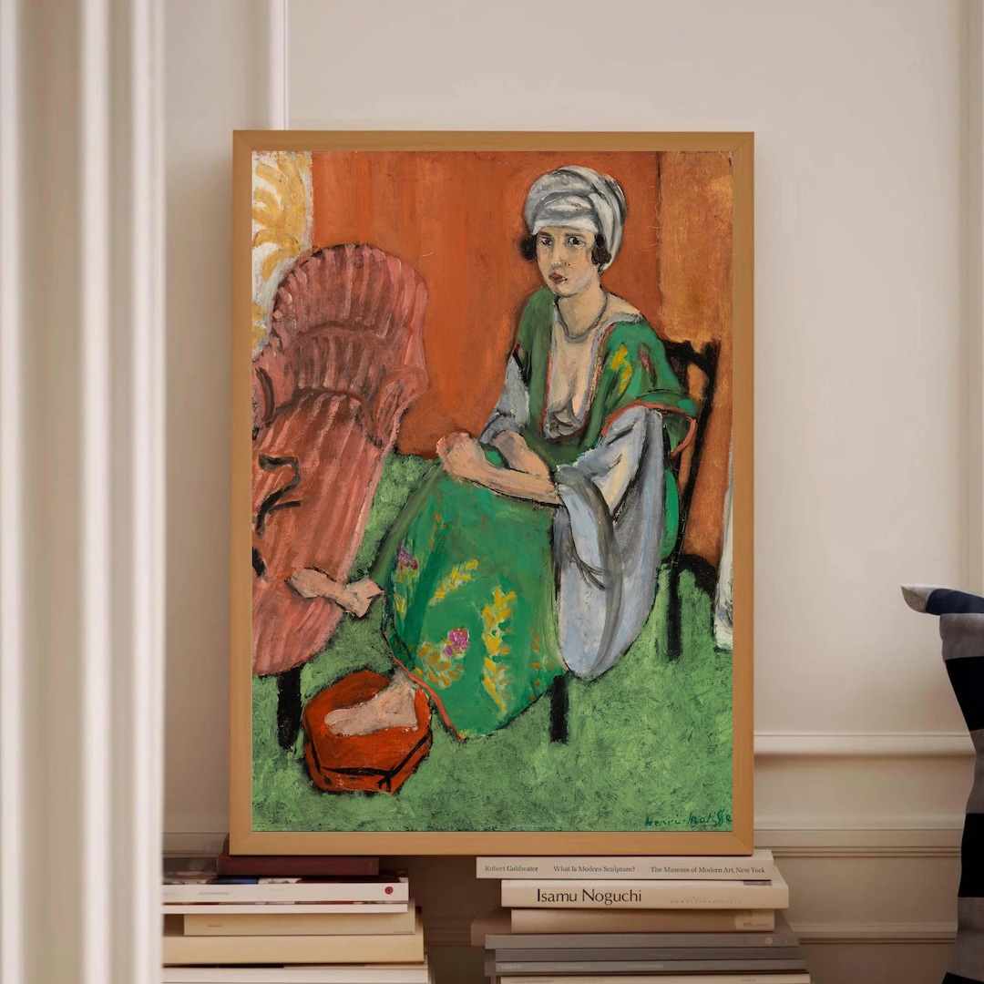 The Green Dress (la Robe Verte) (1919) by Henri Matisse Art Print ...