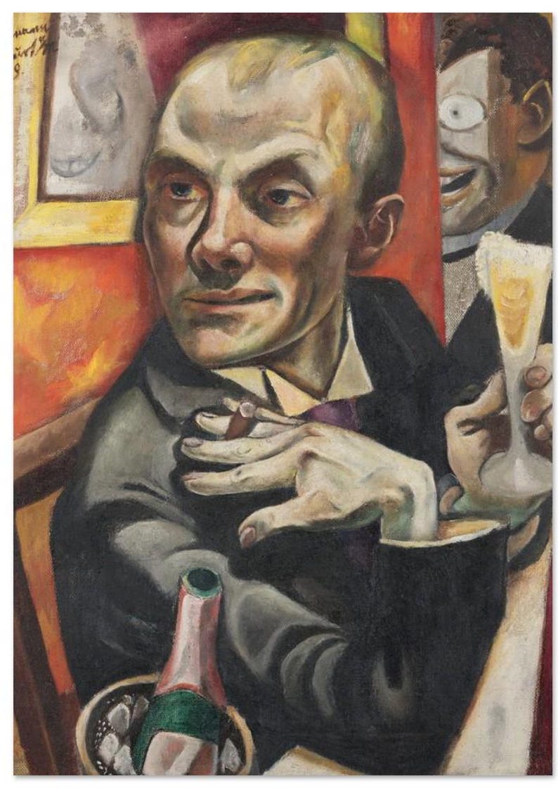 Self-portrait Max Beckmann Art Print -bold German Expressionist ...