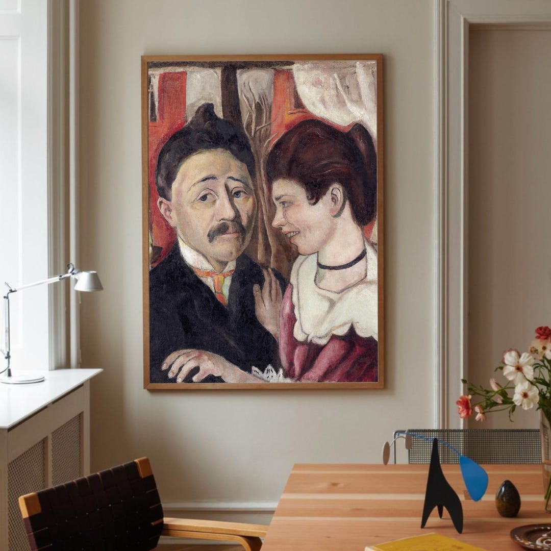 Portrait of Carl Couple Max Beckmann Art Print -bold German ...
