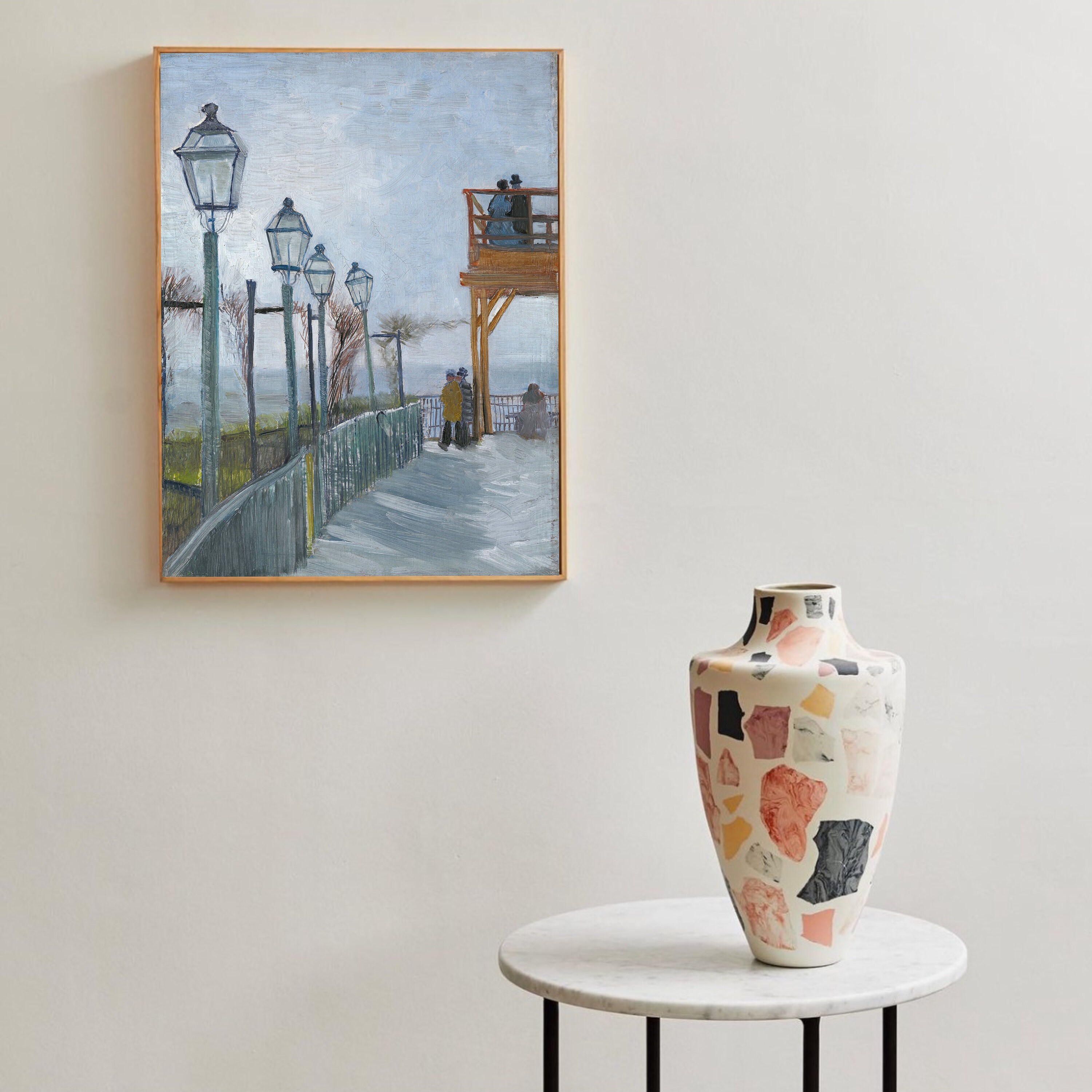Terrace at Moulin De Blute-fin Van Gogh Print -masterpiece Reproduction ...