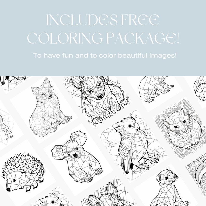 16 Animals Flashcards + Free Coloring Package | Printable Animals ...