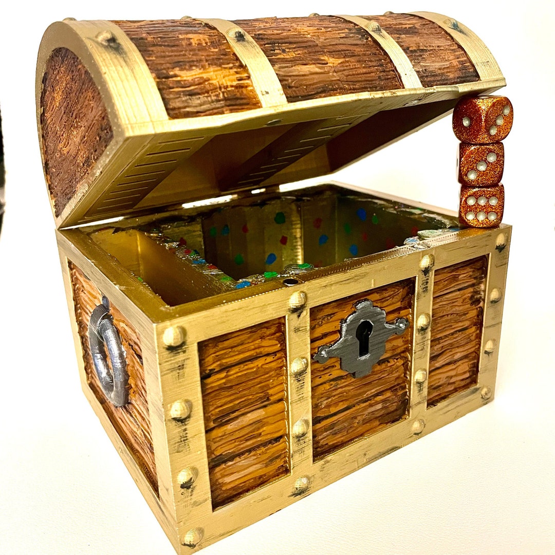 Treasure Chest Deckbox STL File - Etsy
