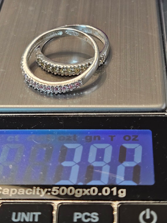 Vintage Avon Double Deck Engagement Rings, Sterling S… - Gem