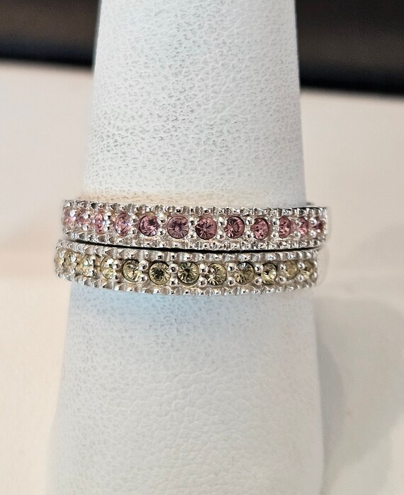 Vintage Avon Double Deck Engagement Rings, Sterling S… - Gem