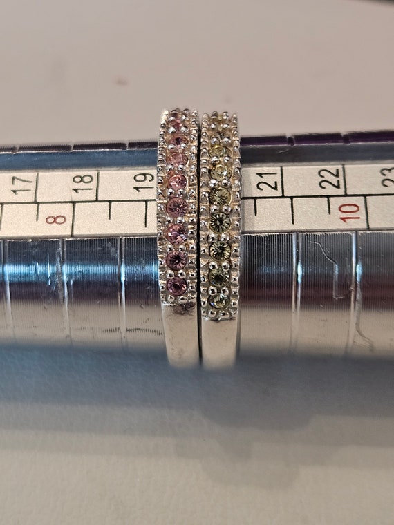 Vintage Avon Double Deck Engagement Rings, Sterling S… - Gem