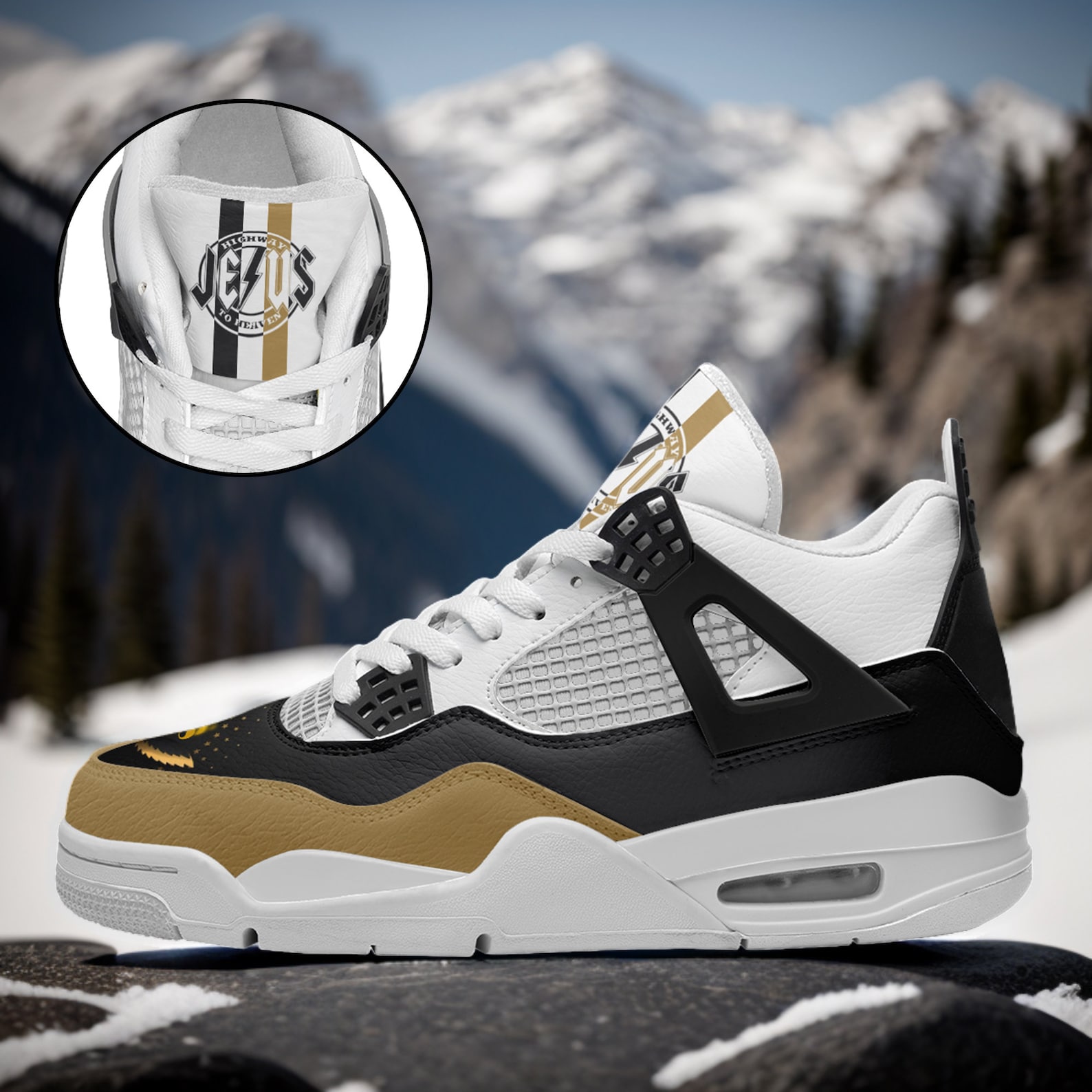 Custom Jesus Shoes,personalized Comfortable Lace up High Quality ...