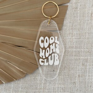Cool Moms Club Keychain, Motel Keychain, Summer Accessory, Retro ...
