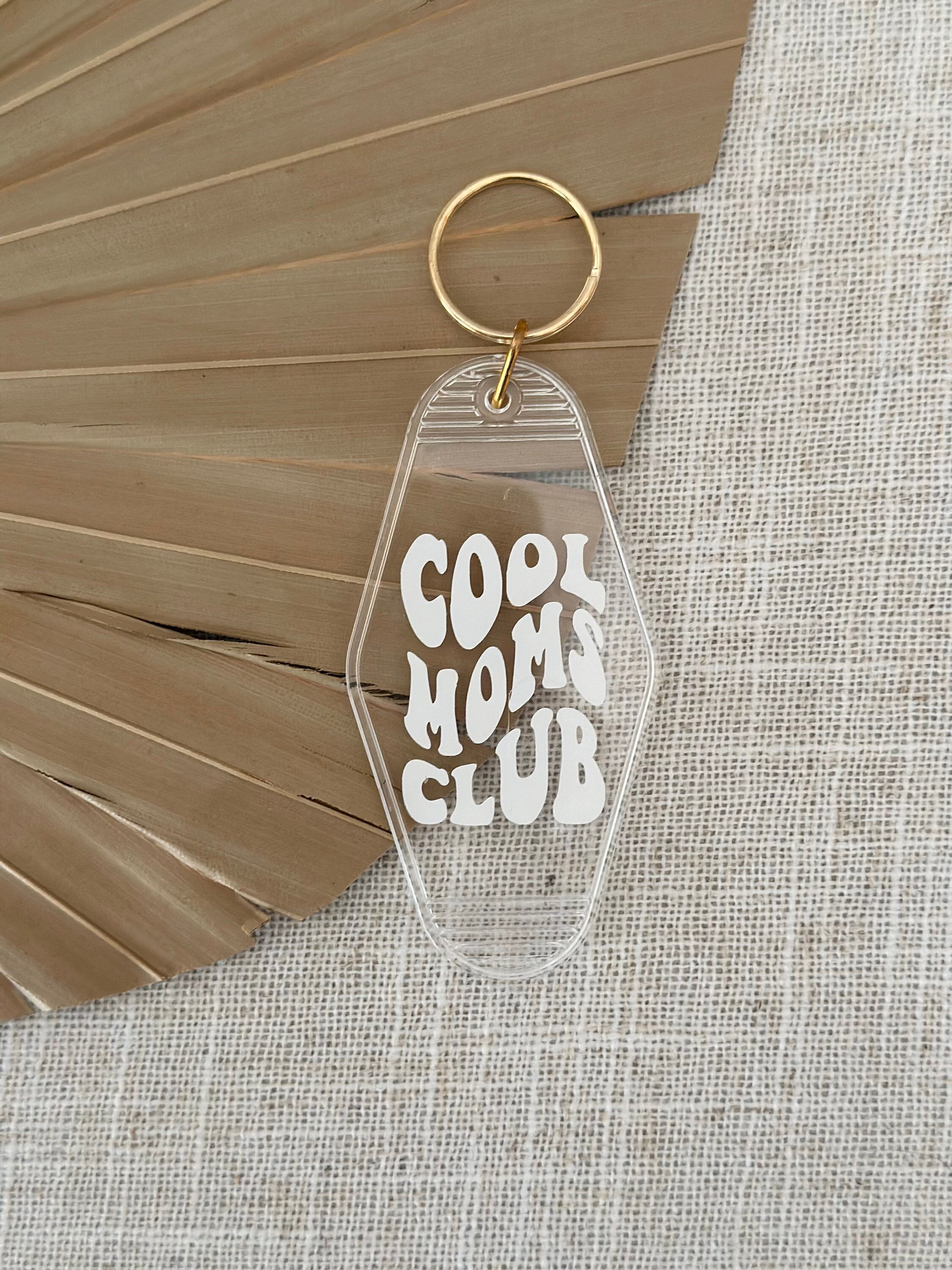 Cool Moms Club Keychain, Motel Keychain, Summer Accessory, Retro ...