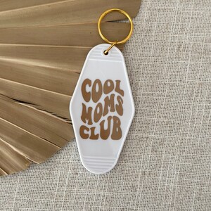 Cool Moms Club Keychain, Motel Keychain, Summer Accessory, Retro ...