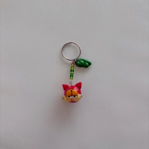 Garfield Cherry Keychains - Etsy