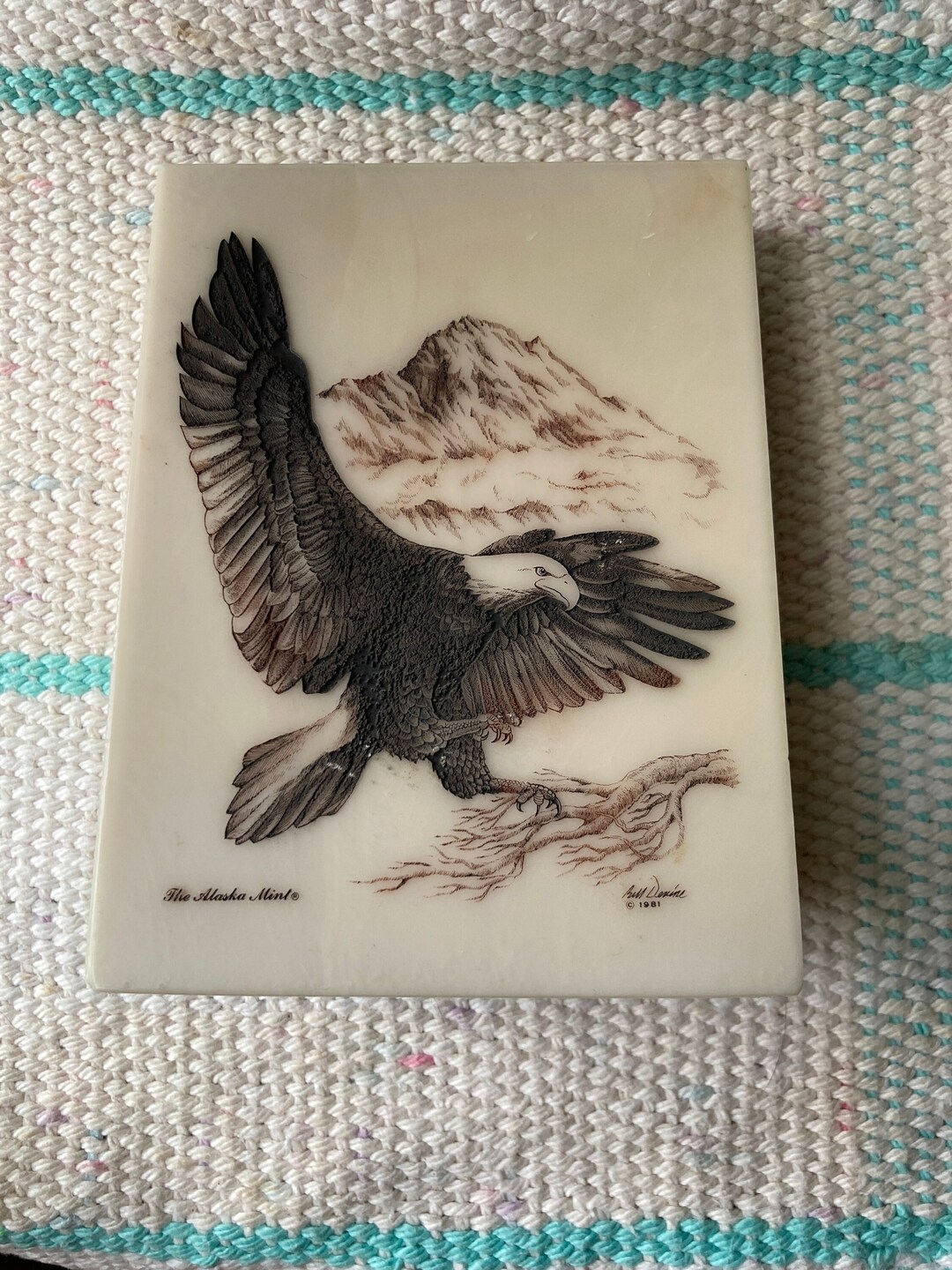 Marble Eagle Etching - Etsy