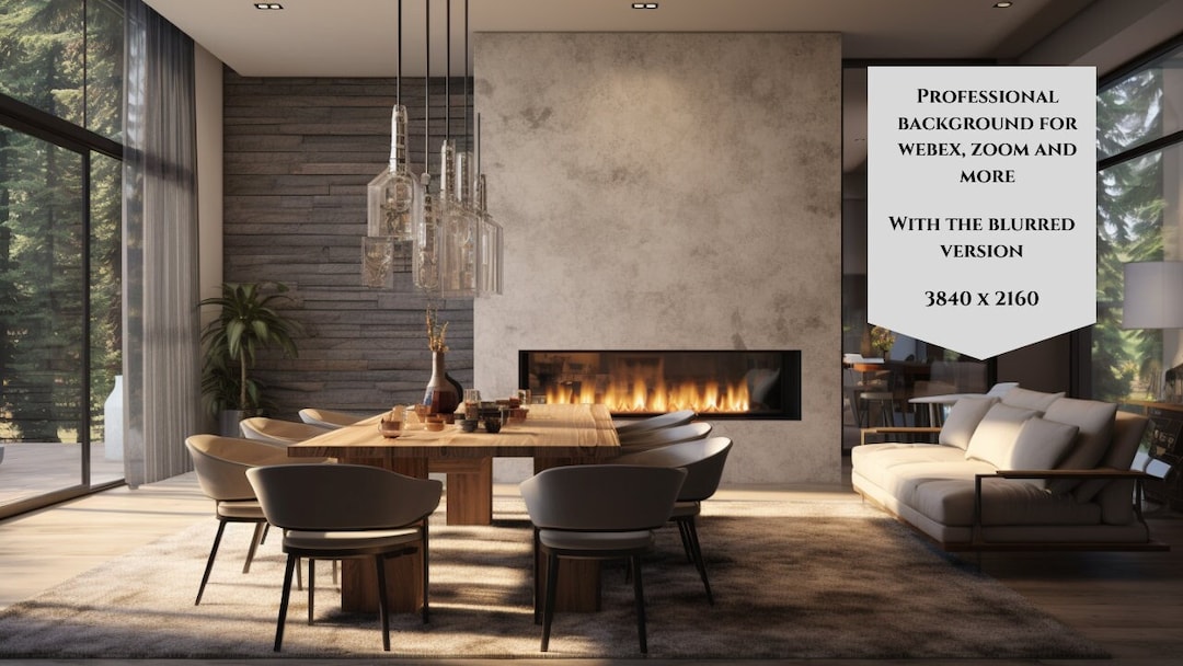 Modern Home Background With Blurred Version | Virtual Meeting Office ...