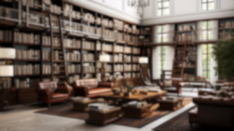 Library Office Background | With the Blurred Version | Bookshelf ...