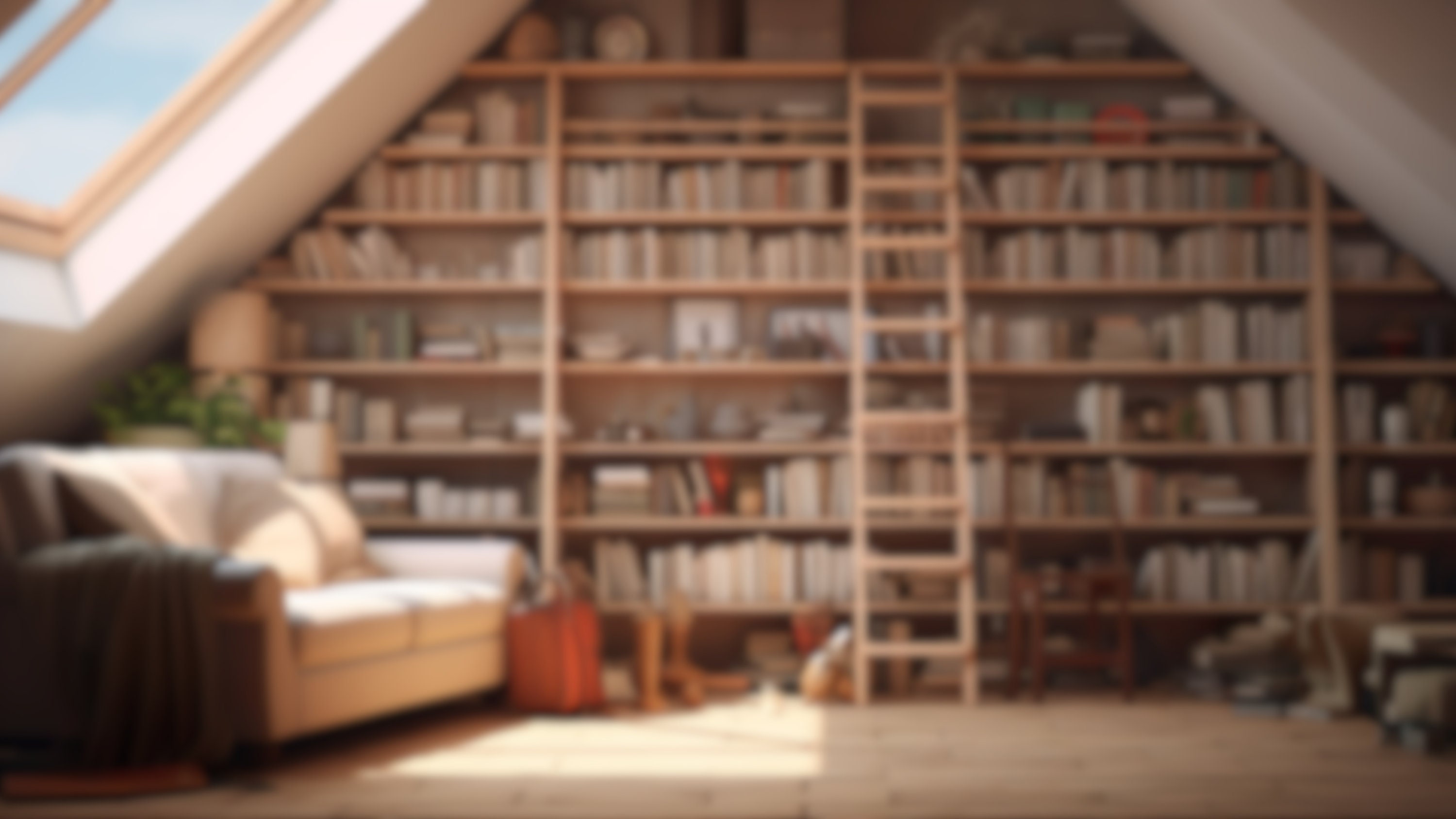 Zoom Background Office | With the Blurred Version | Bookshelf | Virtual ...