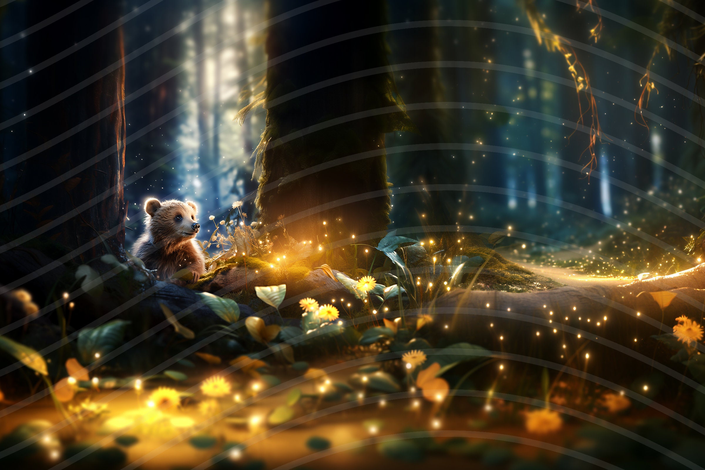 Magic Forest Digital Portrait Background Bundle. Photoshop Backdrop Set ...