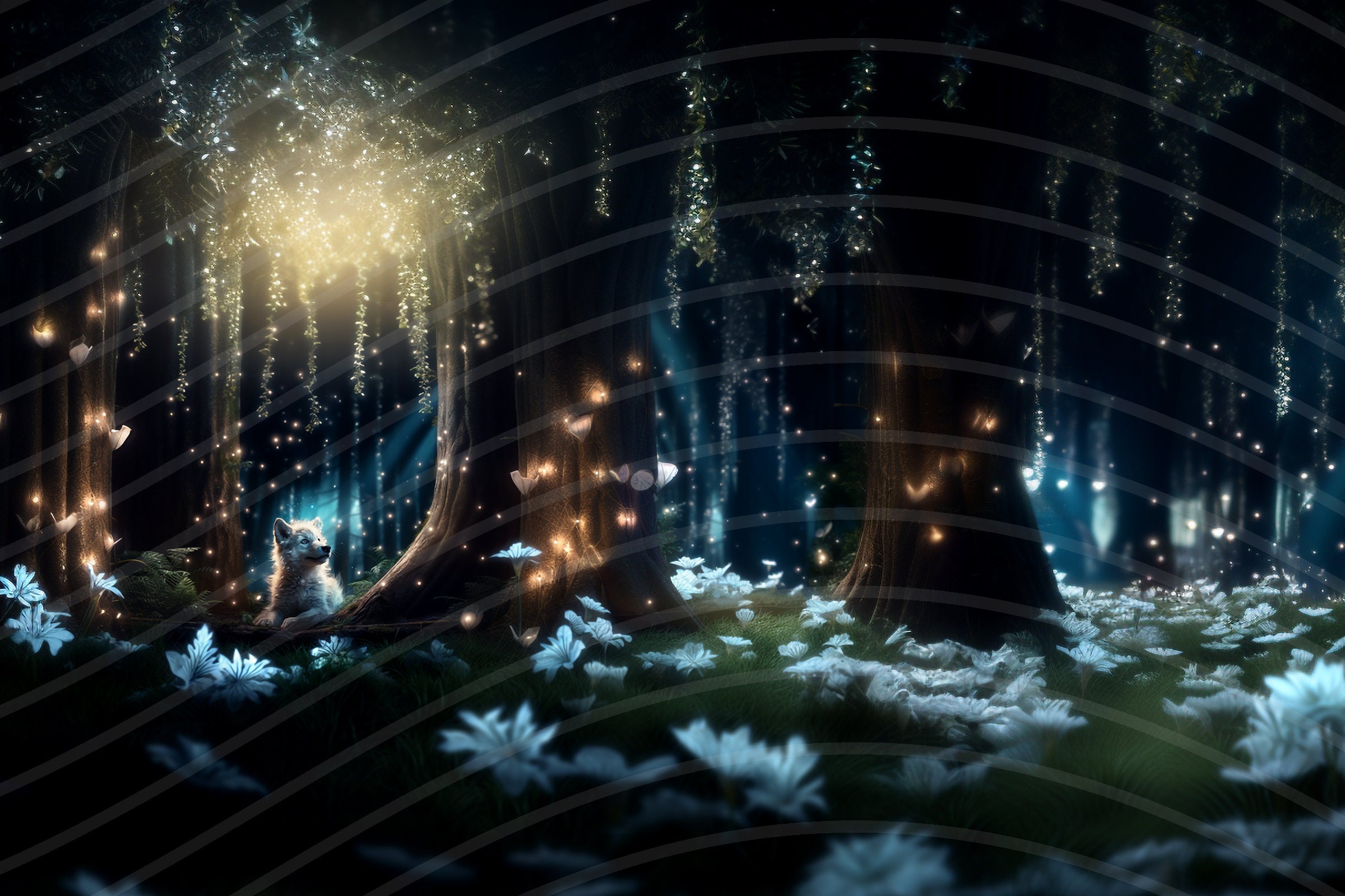 Magic Forest Digital Portrait Background Bundle. Photoshop Backdrop Set ...