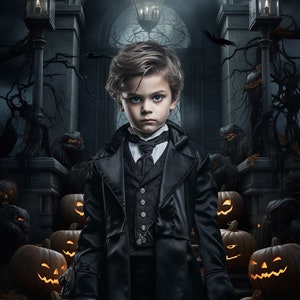 Halloween Digital Backdrops. Backgrounds for Photoshoot, Spooky ...